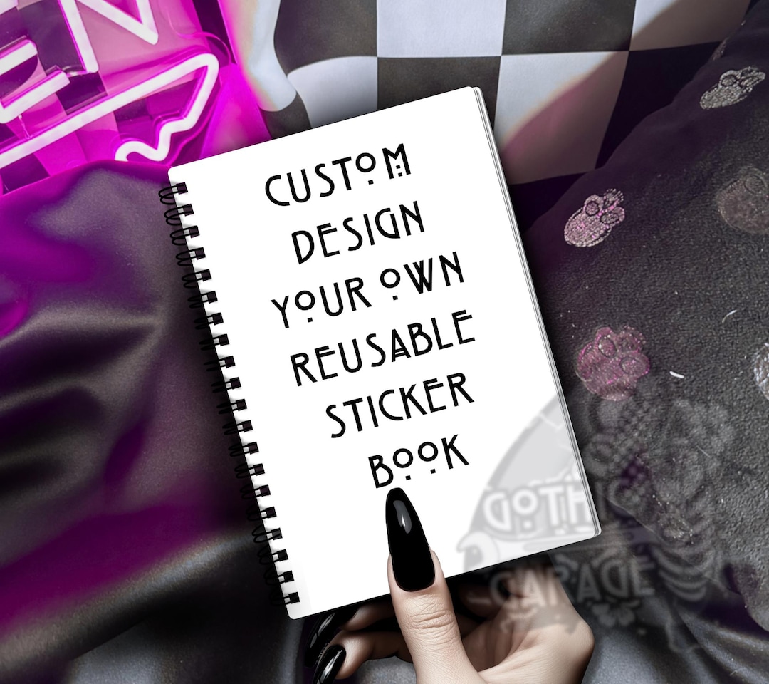 Custom Reusable Sticker Book – Personalized Sticker Album, 24/48 Pages ...