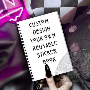 Custom Reusable Sticker Book – Personalized Sticker Album, 24/48 Pages ...