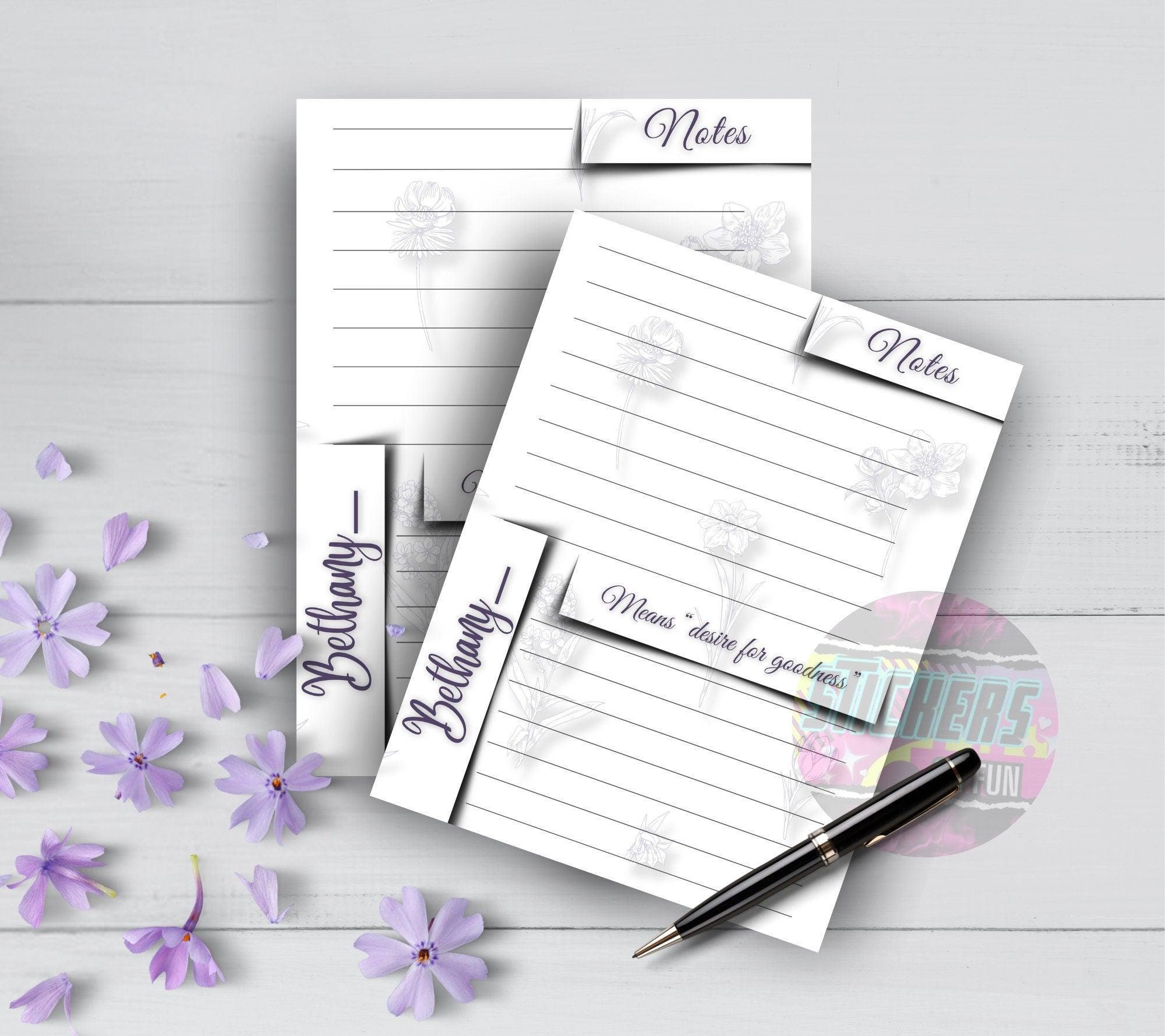 Notepad: Personalized Name Notepad for Task Organization - Etsy