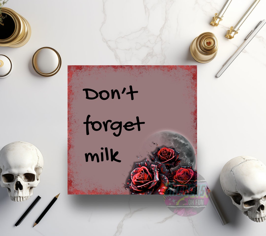 Sticky Notes: Gothic Roses Sticky Notepad for Task - Etsy
