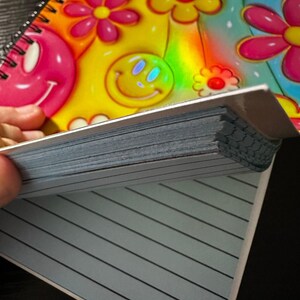 Retro Smiles & Flowers Notebook Writing Journal, Lined Notebook for ...