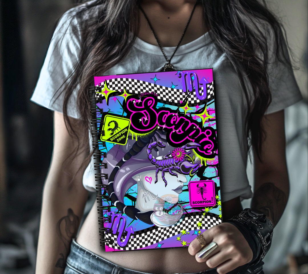 Scorpio Zodiac Astrology Spiral Notebook Writing Journal, Lined ...