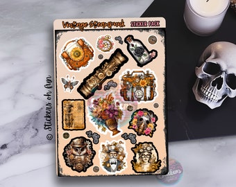 Sticker Pack Sheet: Vintage Gothic 2nd Addition, Goth Aesthetic ...