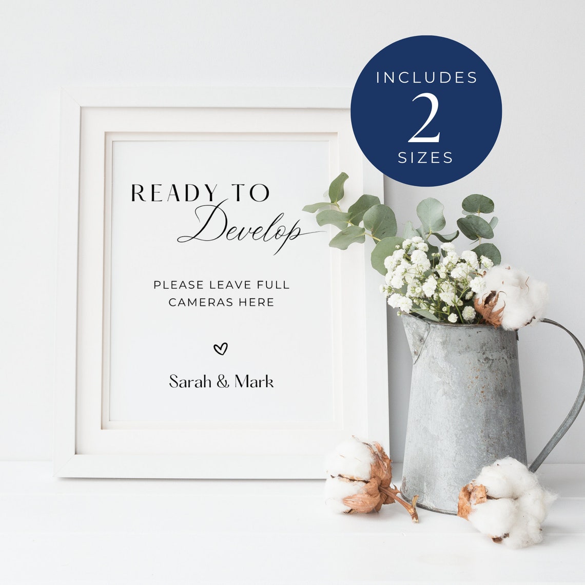 Disposable Camera Sign for Wedding, INSTANT DOWNLOAD, Snap A Photo ...