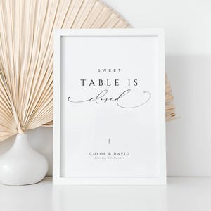 Dessert Table Closed Sign, INSTANT DOWNLOAD, Sweet Station Wedding ...