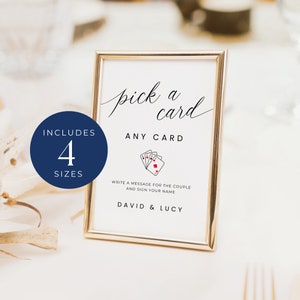 Playing Cards Wedding Guest Book Sign, INSTANT DOWNLOAD, Custom Deck of ...