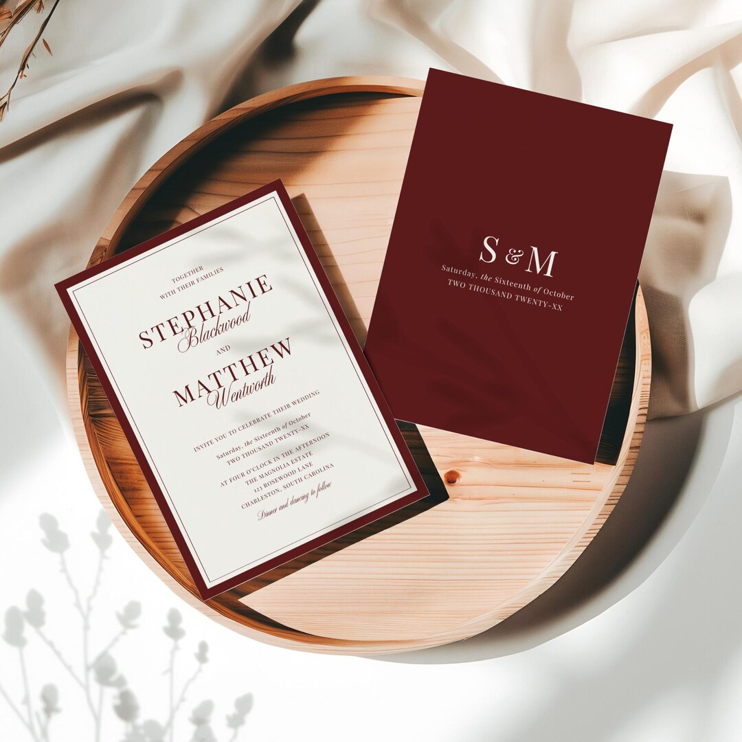 Old Money Invitation, Whimsical Fun Invite, Luxury Wedding Invitation ...