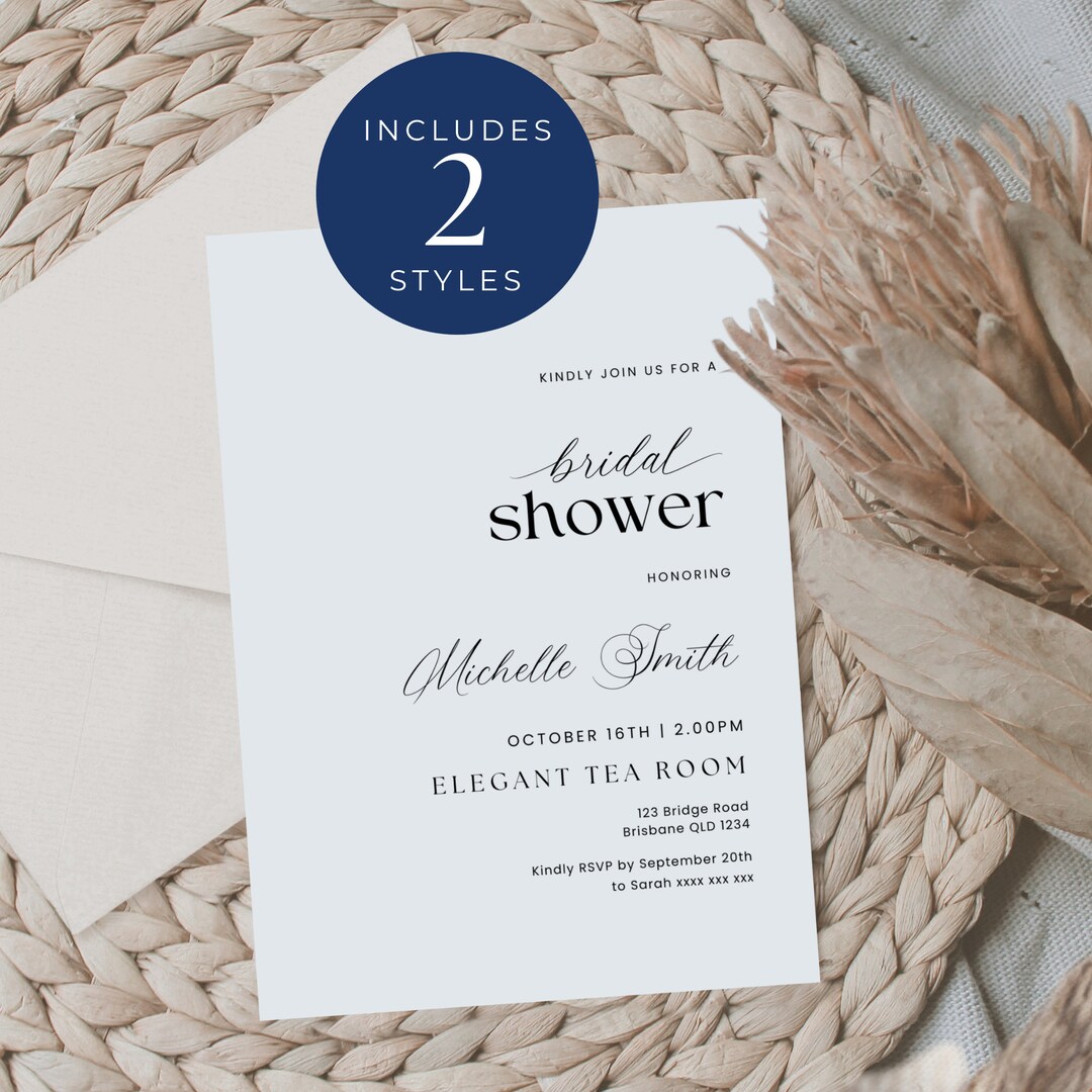Create Your Own Bridal Shower Invitations, INSTANT DOWNLOAD, Bridal ...