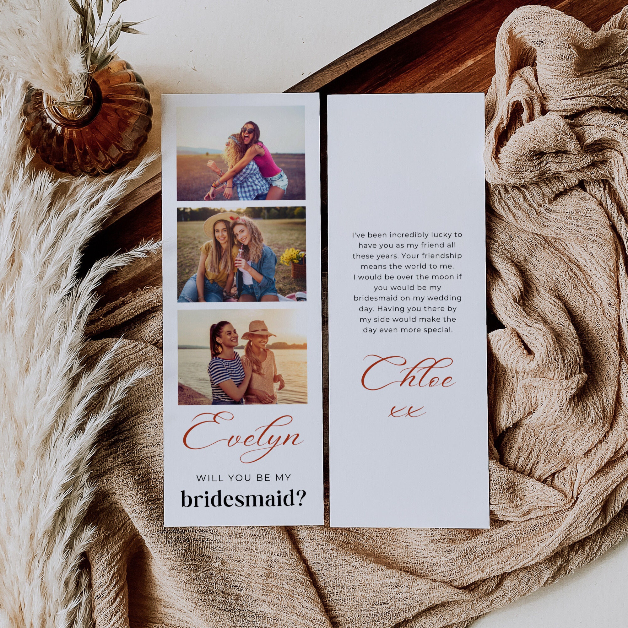 Bridesmaid Proposal Photo Strip, INSTANT DOWNLOAD, Photo Booth Proposal ...