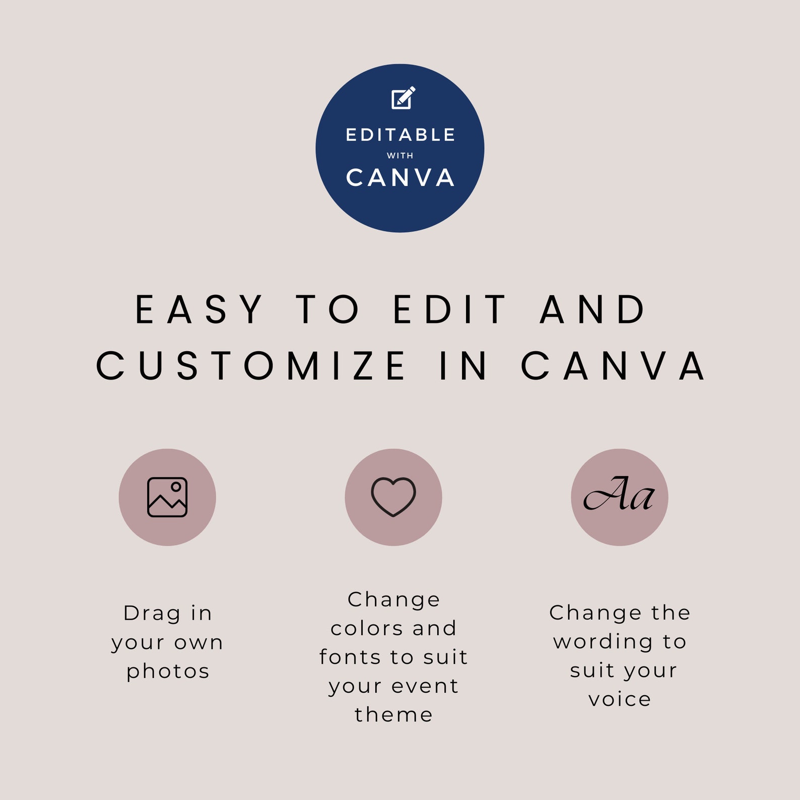 Details Card With Attire, INSTANT DOWNLOAD, Color Palette Details Card ...