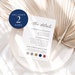 Details Card With Attire, INSTANT DOWNLOAD, Color Palette Details Card ...