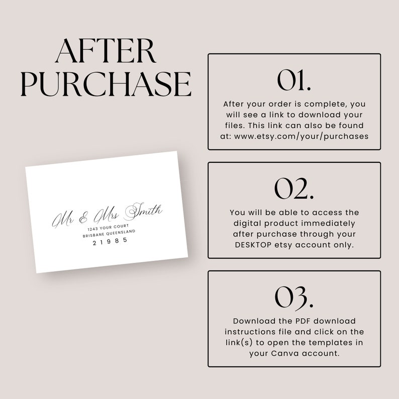 Envelope Address Template Word, INSTANT DOWNLOAD, A7 Envelope Address ...