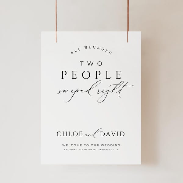 Tinder Wedding Invitation - Etsy