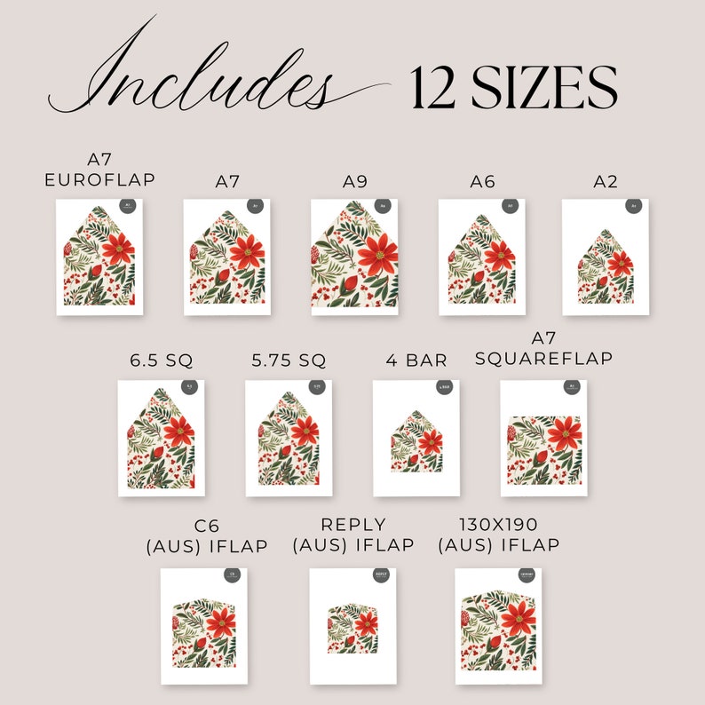 Envelope Liner Template 5x7 INSTANT DOWNLOAD A7 Euro Flap - Etsy