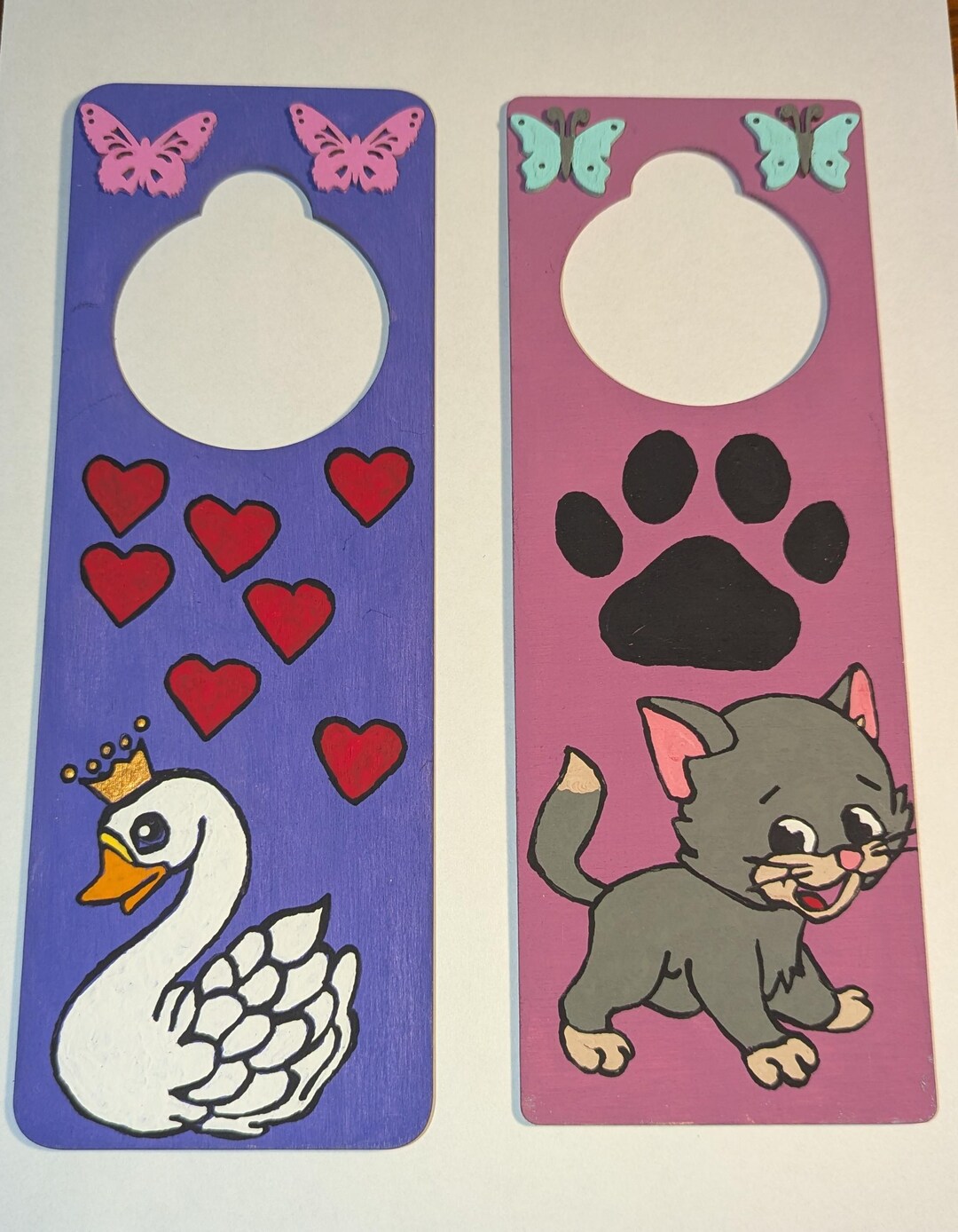 Wooden Doorknob Hangers - Etsy