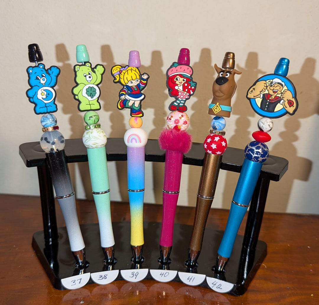 80s Cartoon Theme Beaded Pens - Etsy