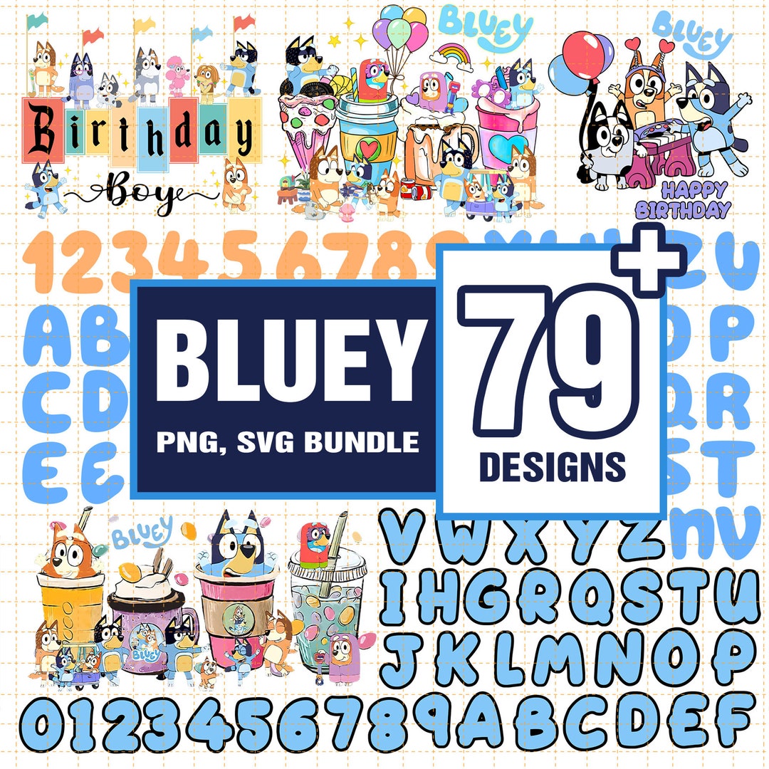 Bluey Png PNG Bundle Bluey All Characters Bluey Clipart - Etsy