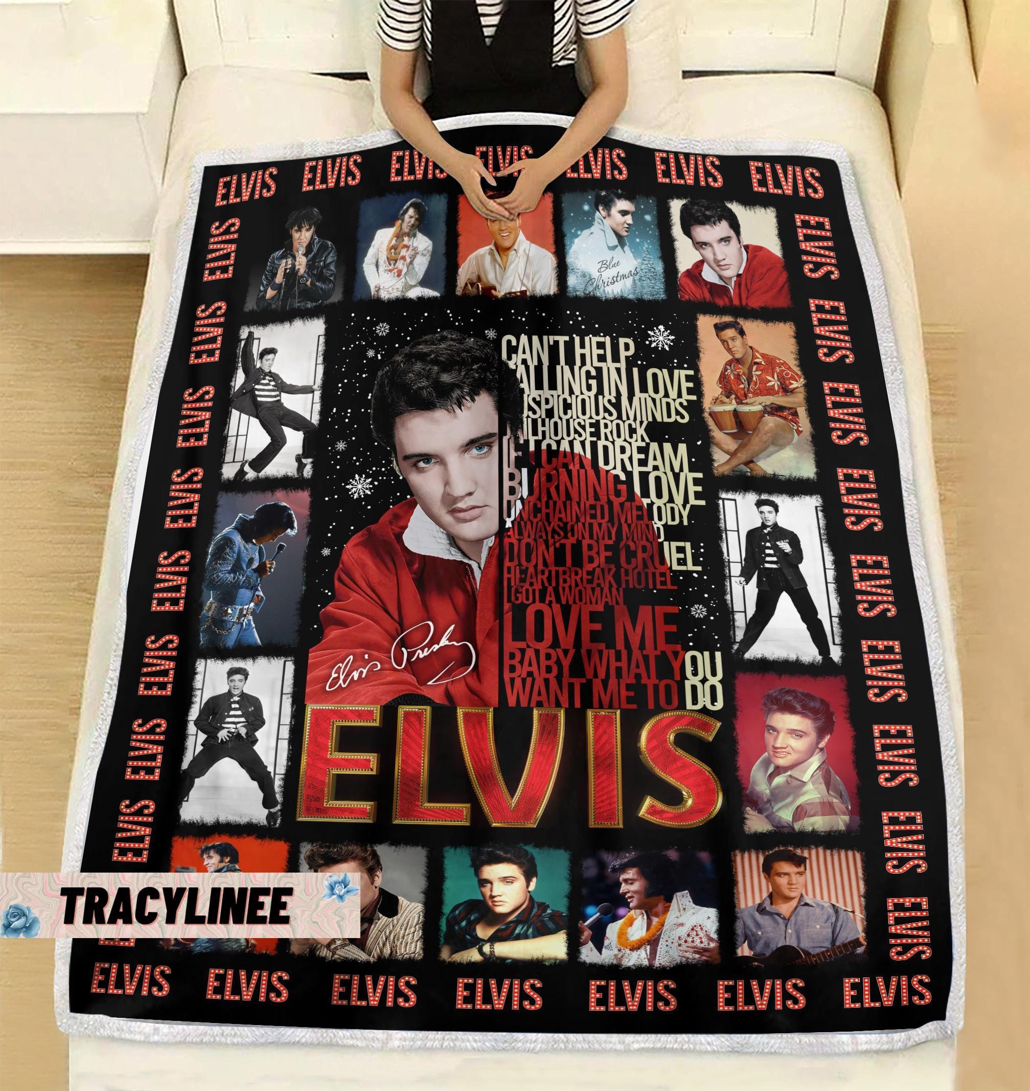 Elvis Fleece Blanket, Elvis Comforter Blanket, Elvis Presley Travel ...