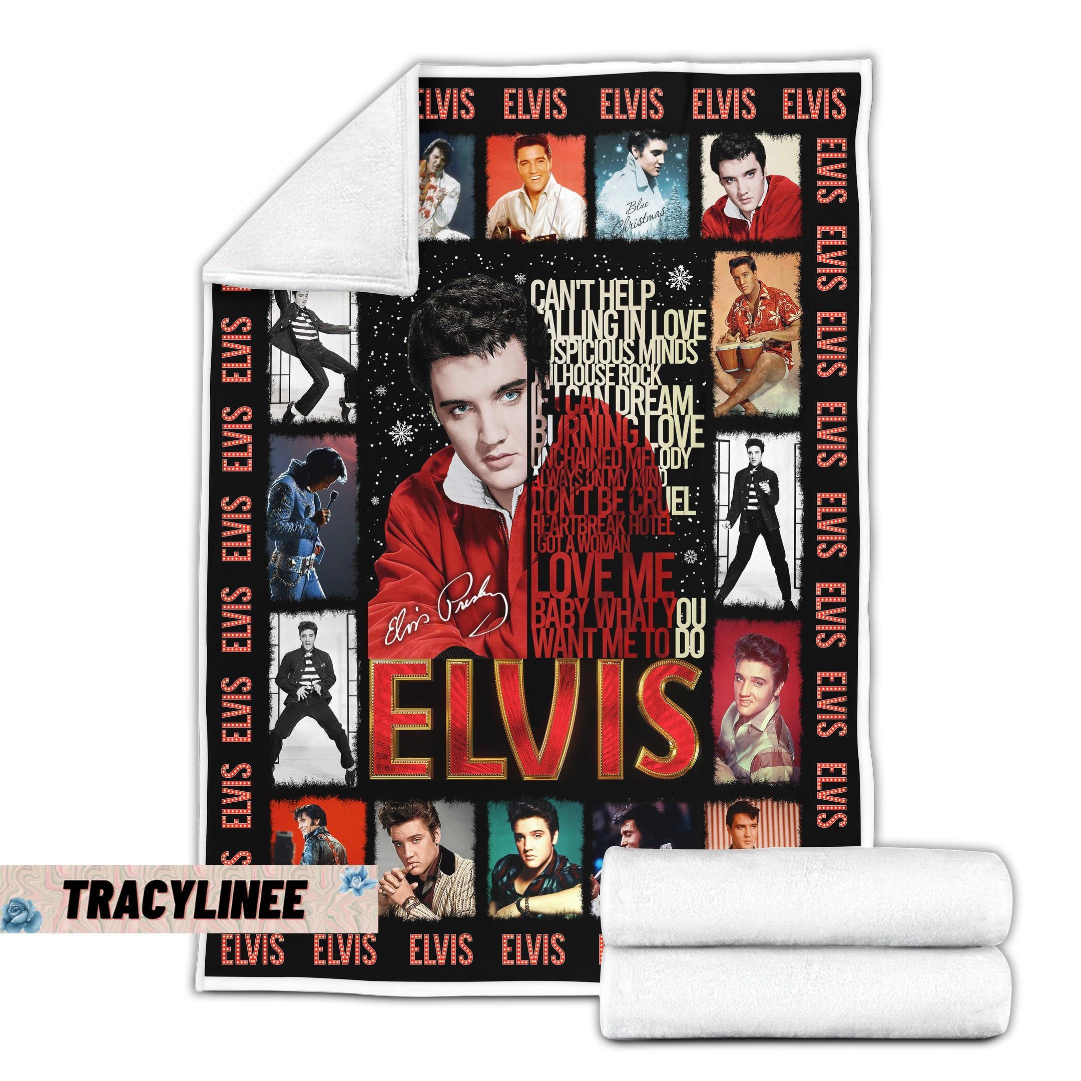 Elvis Fleece Blanket, Elvis Comforter Blanket, Elvis Presley Travel ...