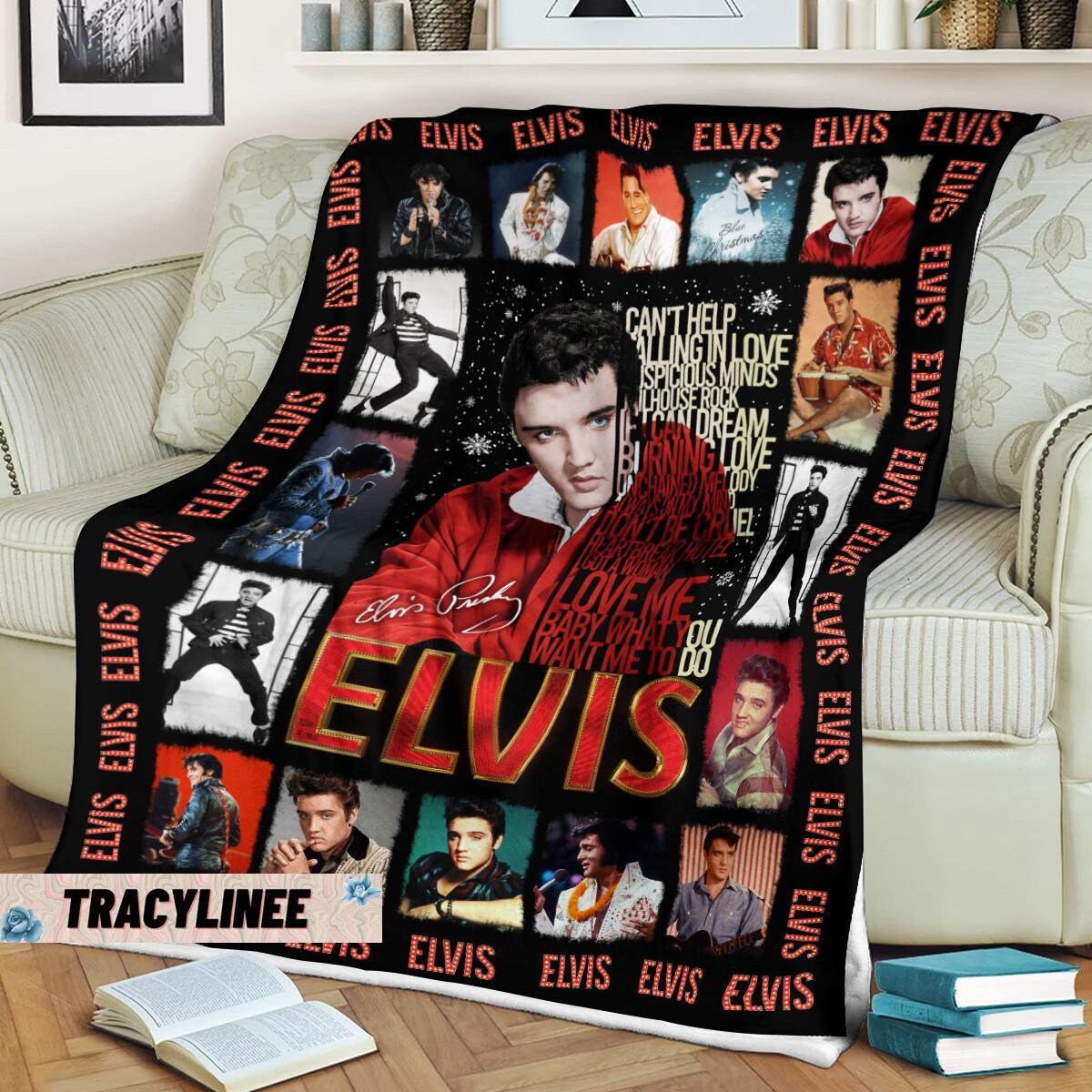 Elvis Fleece Blanket, Elvis Comforter Blanket, Elvis Presley Travel ...
