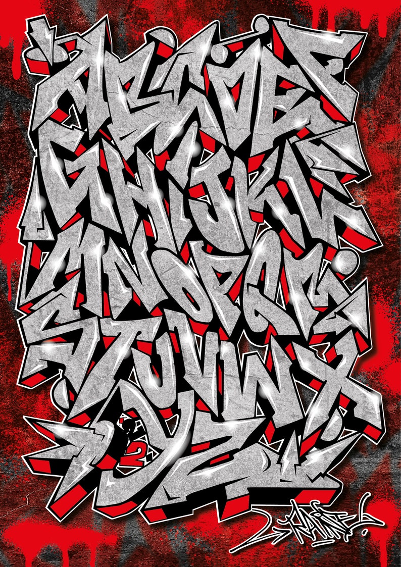 Digital Graffiti Name - Etsy