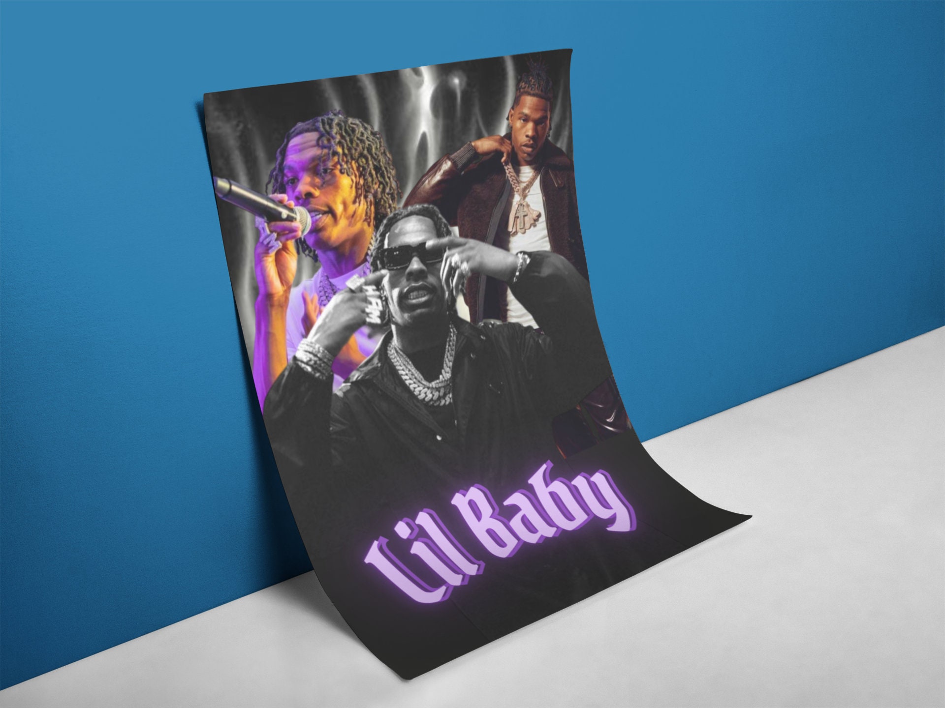 Lil Baby Poster, Digital Download, Room Decor, Gift for Girlfriend ...
