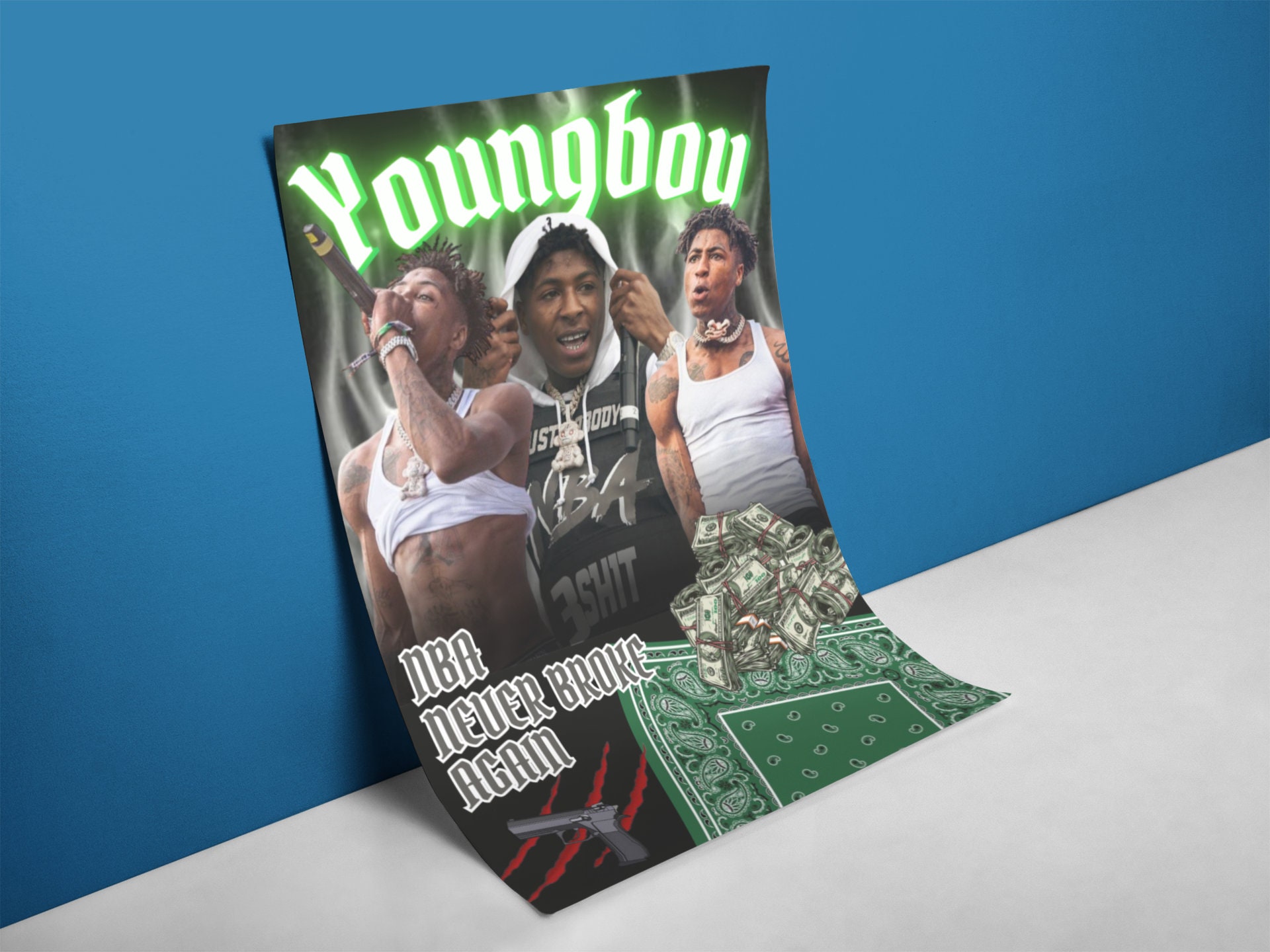 NBA YOUNGBOY Poster, Digital Download, Room Decor, Gift for Girlfriend ...