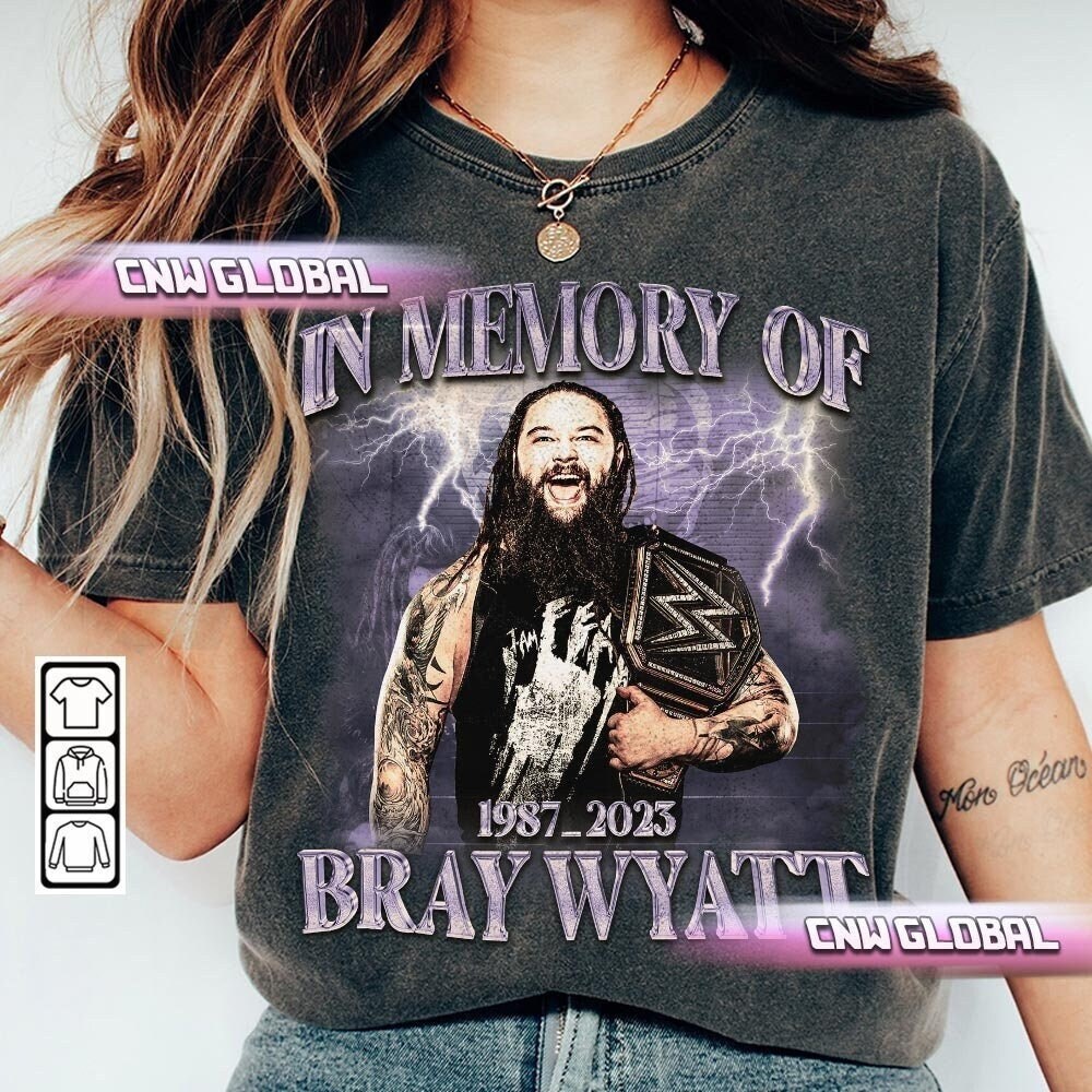 Bray Wyatt Retro Shirt in Memory of Bray Wyatt 1987 2023 - Etsy