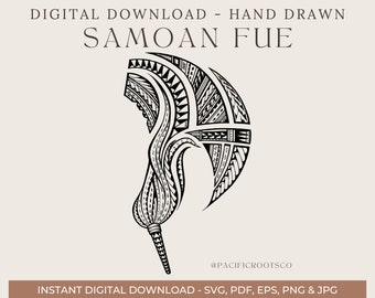 Samoa Logo Digital Download Tribal Tatau Polynesian Pacific Island ...