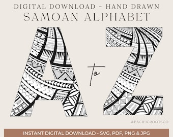 Samoa Logo Digital Download Tribal Tatau Polynesian Pacific Island ...