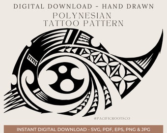 Polynesian Samoa Digital Download Tattoo Pattern Tribal Tatau Pacific ...