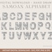 Polynesian Samoan Alphabet A-Z 26 Letters Digital Download Tribal Tatau ...
