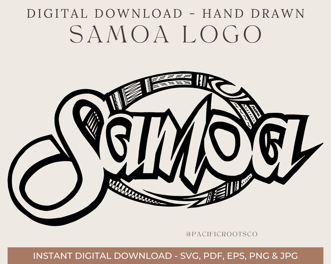 Samoa Logo Digital Download Tribal Tatau Polynesian Pacific Island ...