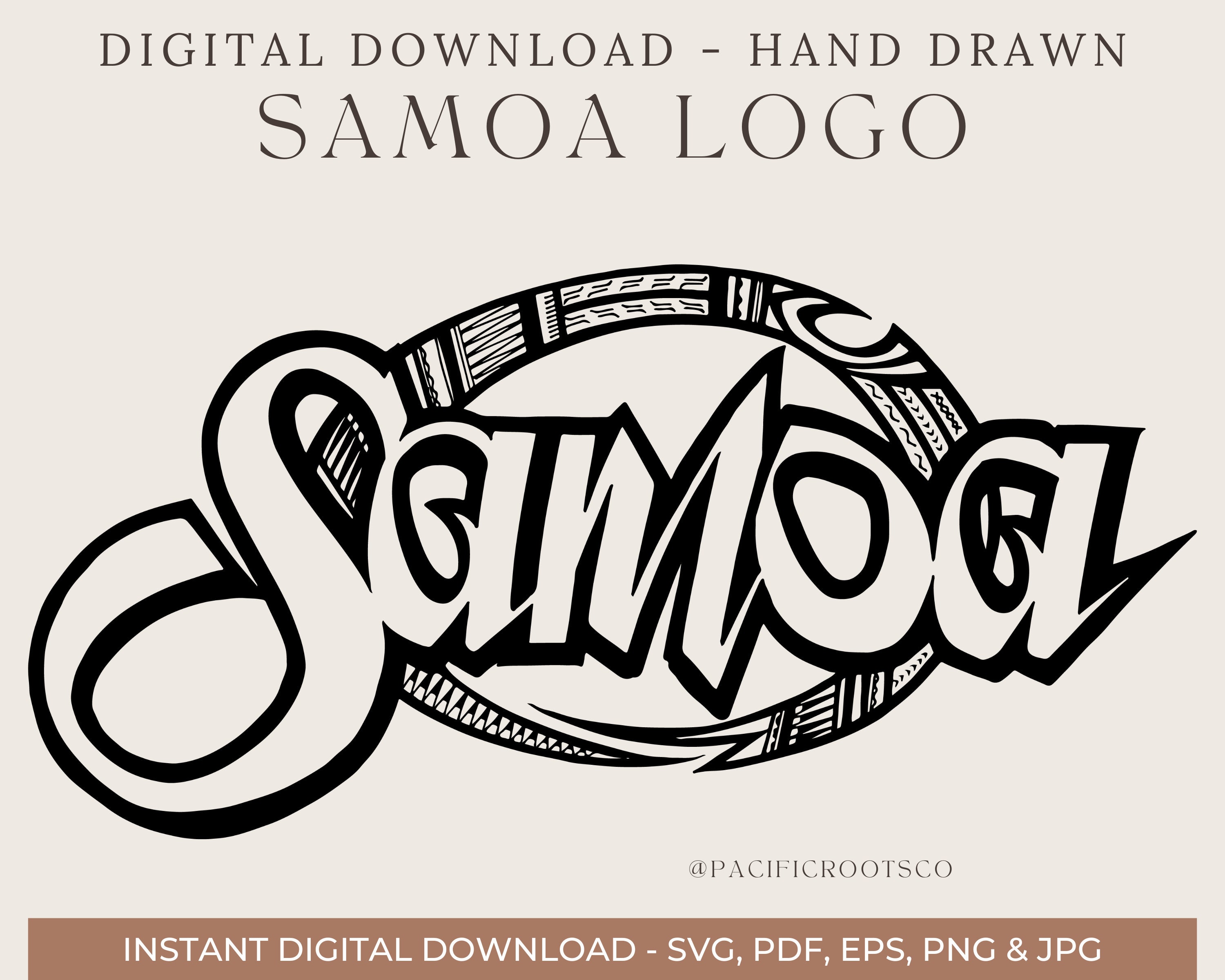 Samoa Logo Digital Download Tribal Tatau Polynesian Pacific Island ...