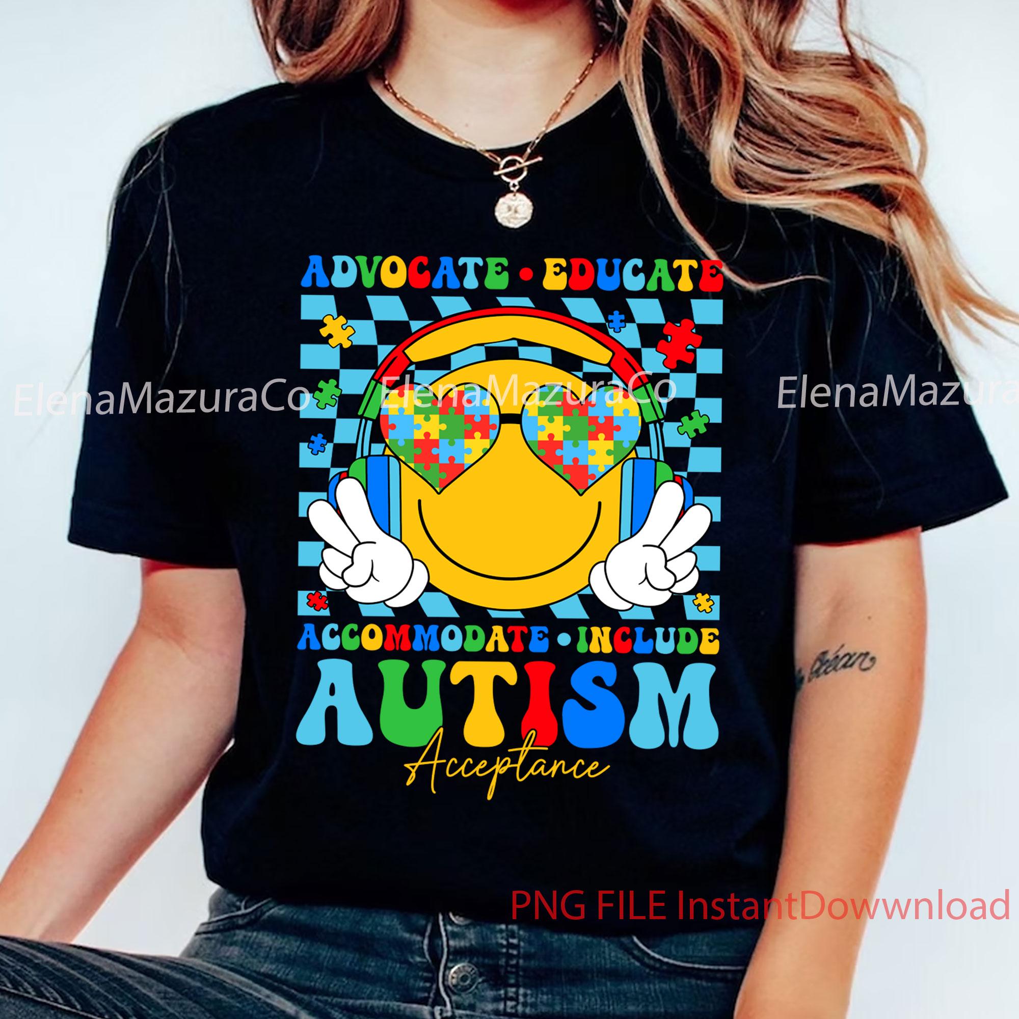 Autism Acceptance Png, Autism Smile Face Png, Autism Mom Png, Autism ...
