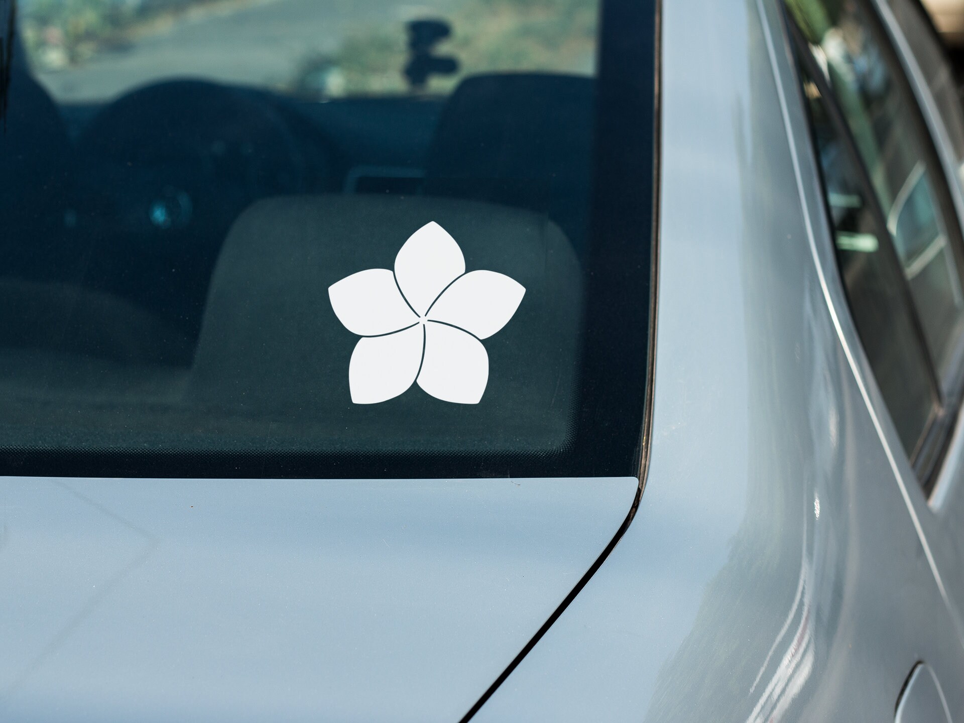 Flower Decal - Car Window Decal Car Vinyl Decal Floral Laptop Decal ...