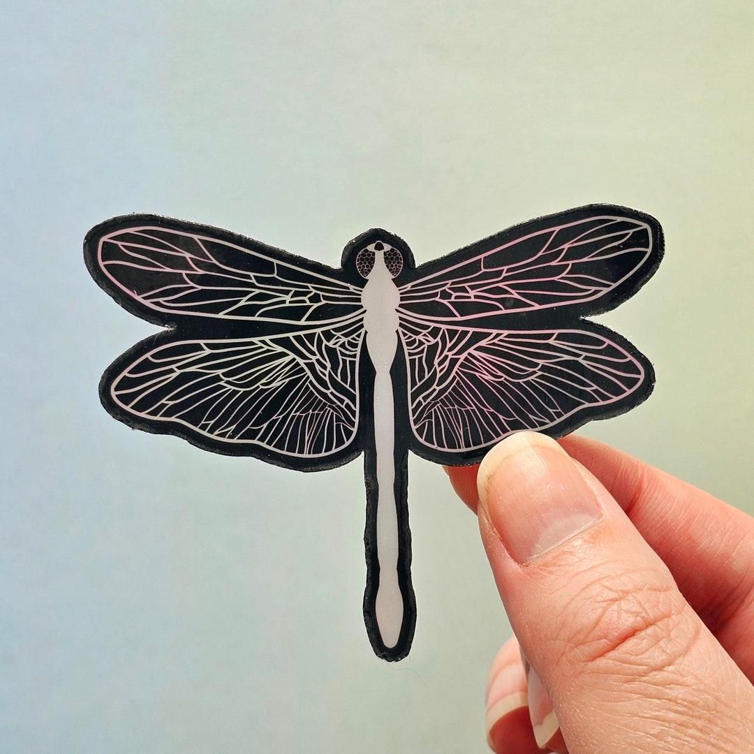 Holo Dragonfly Sticker, B Grade - Holographic Dragon Fly Decal for ...