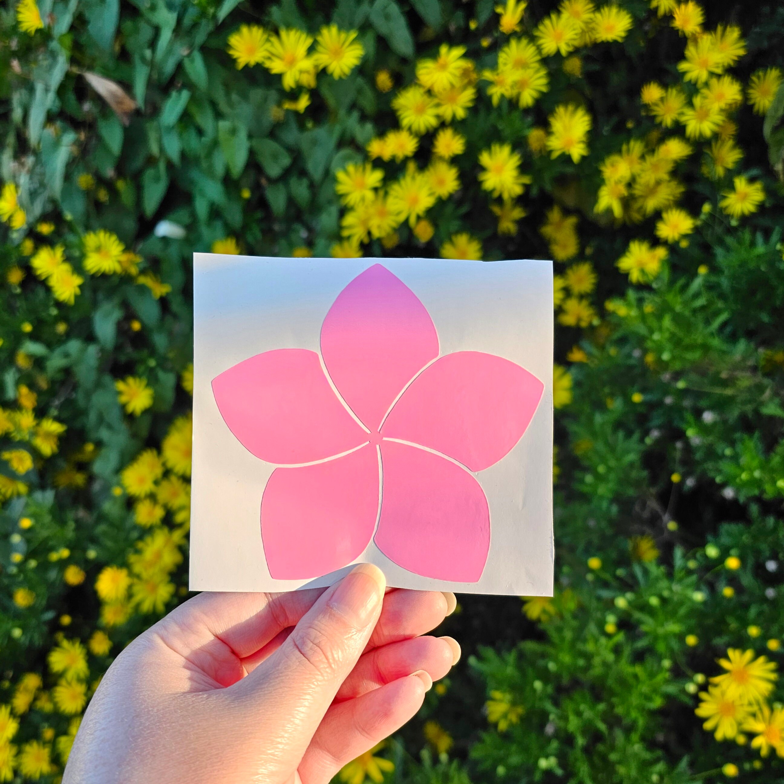 Flower Decal - Car Window Decal Car Vinyl Decal Floral Laptop Decal ...