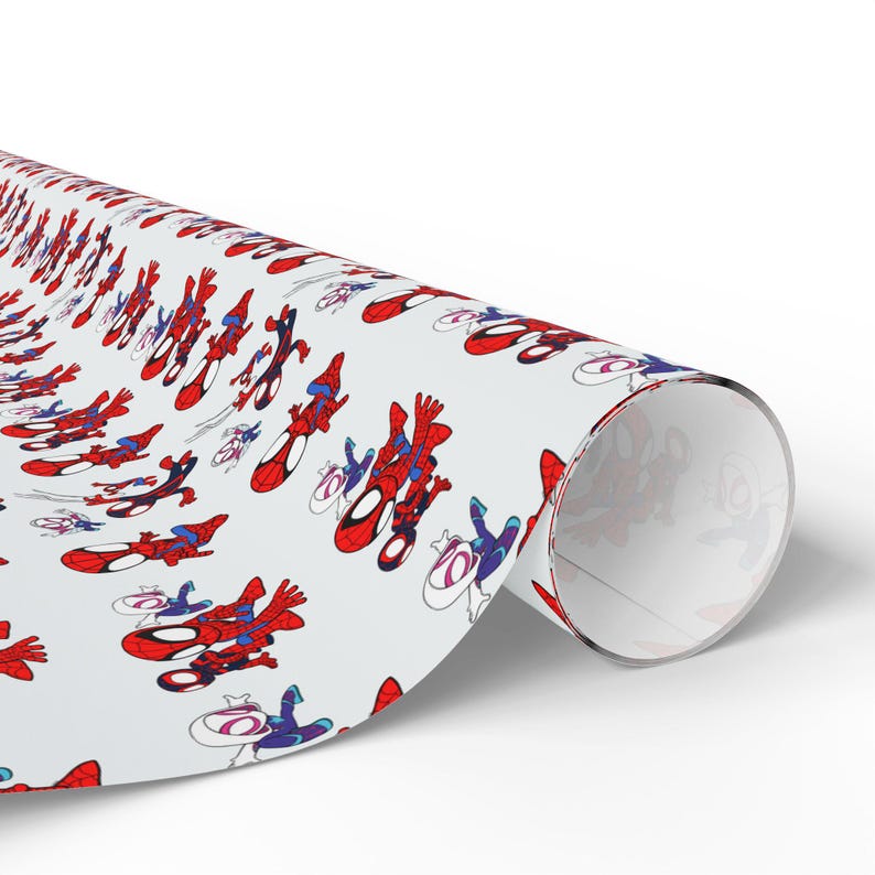 Spidey and His Amazing Friends Kids TV Show Gift Wrap, Spiderman ...