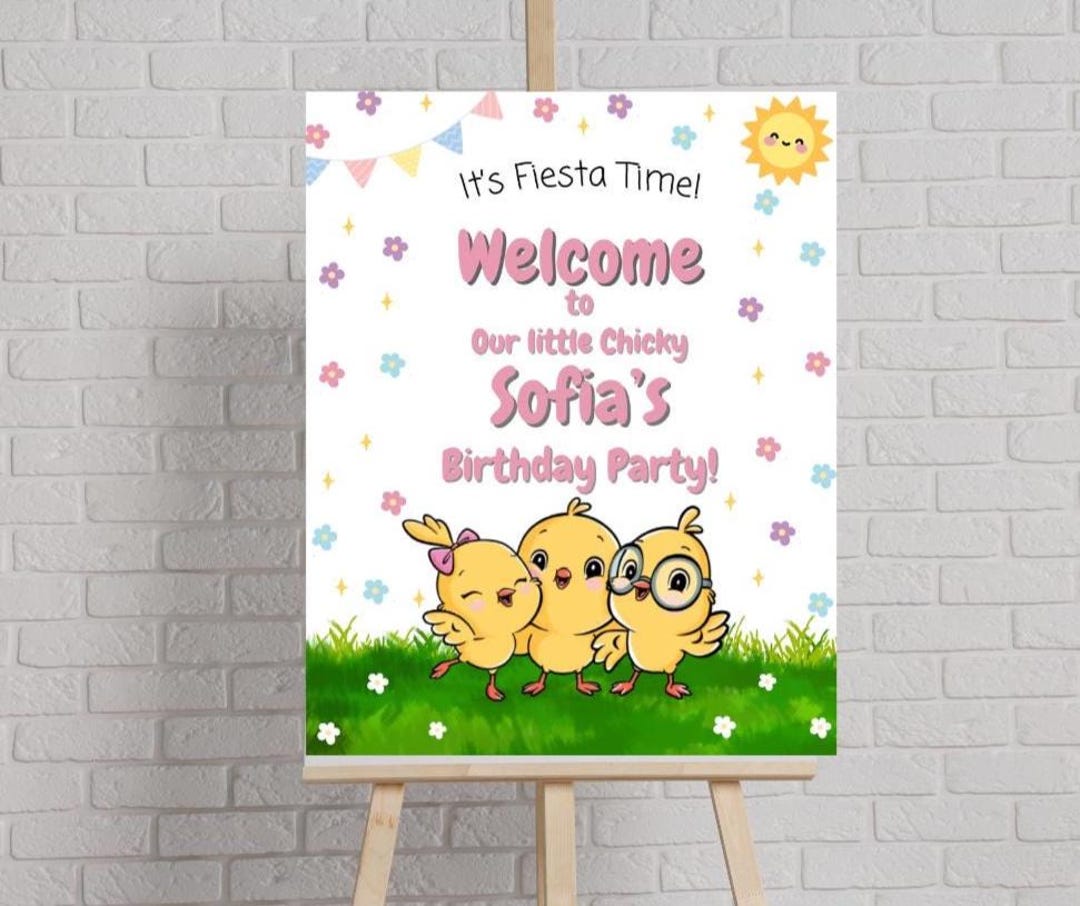 Canticos Digital Welcome Sign Invitation | Kids Birthday Party Invite ...