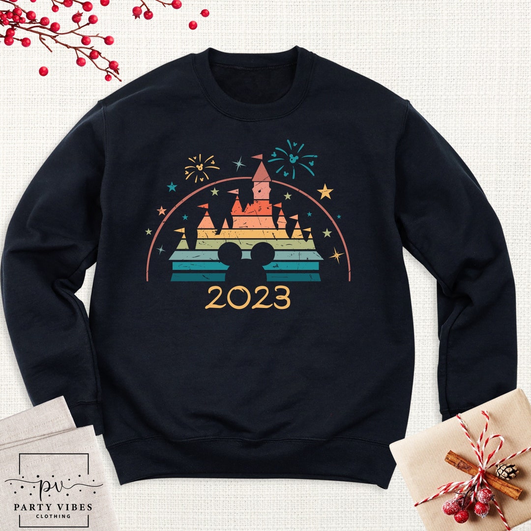 Personalized Disney Trip Family Matching Sweatshirt, Disneyland Vacation Couple Hoodie, Disney ...