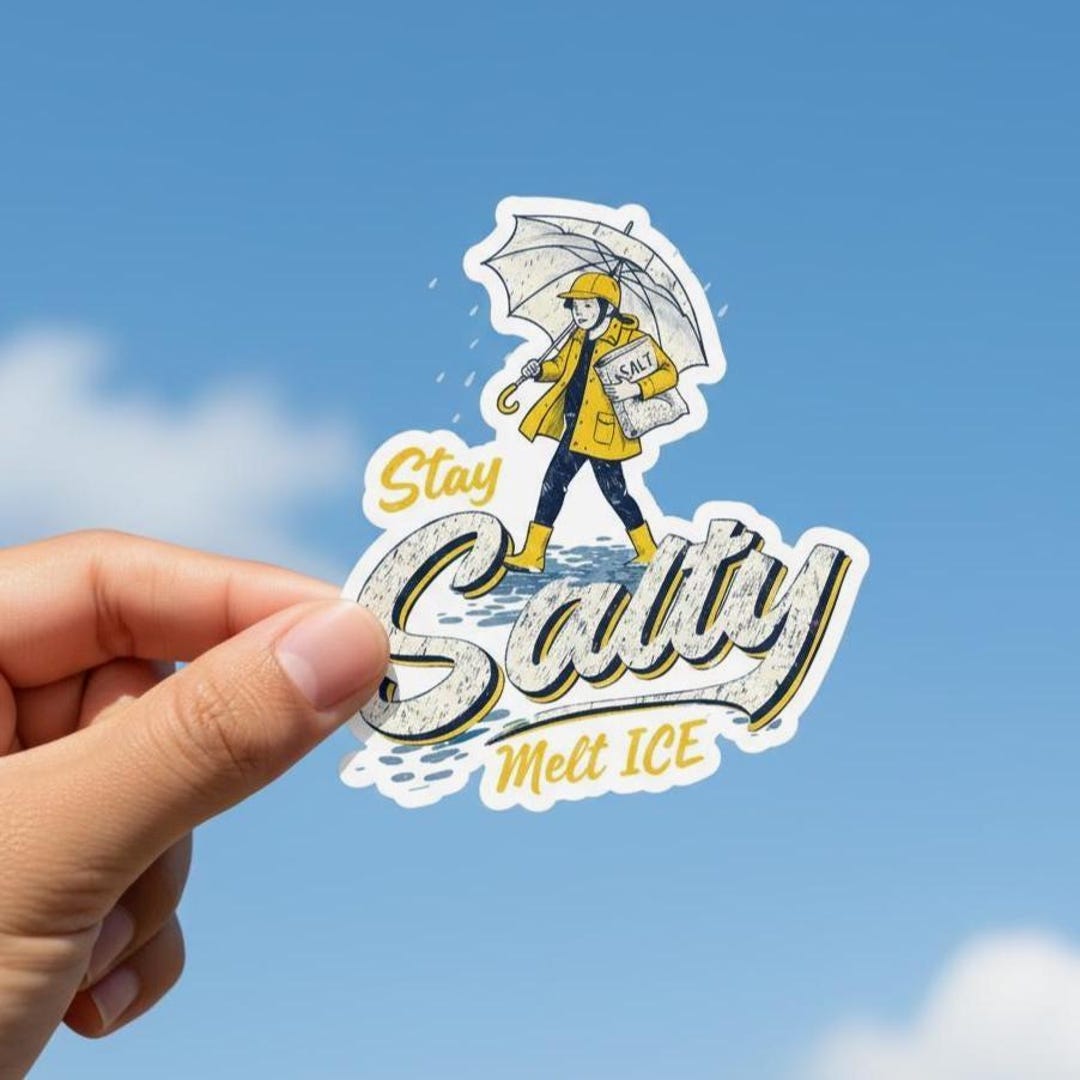 Stay Salty Melt ICE Sticker, Anti ICE Protest Vinyl, Pro Immigration ...