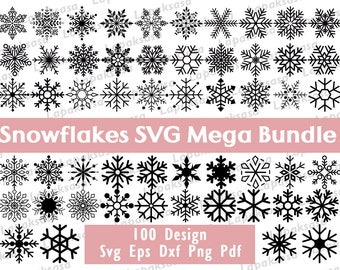 Snowflake SVG, Snowflake Svg Bundle, Flake Winter SVG, Christmas SVG ...