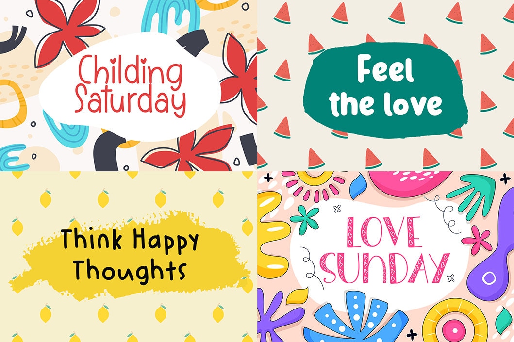 Cute Font Bundle, Kids Font, Crafty Font, Display Font, Handwritten ...