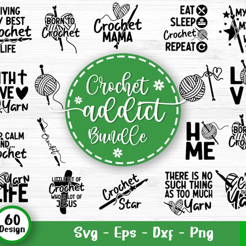 Crochet Svg - Etsy