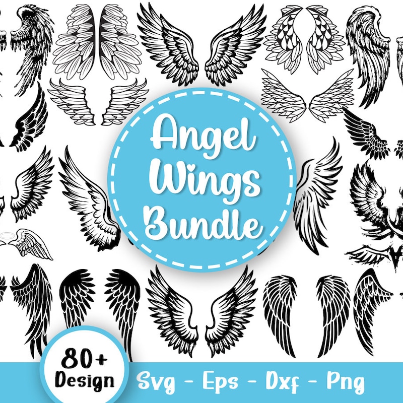 Laser Cut Angel Wings File - Etsy