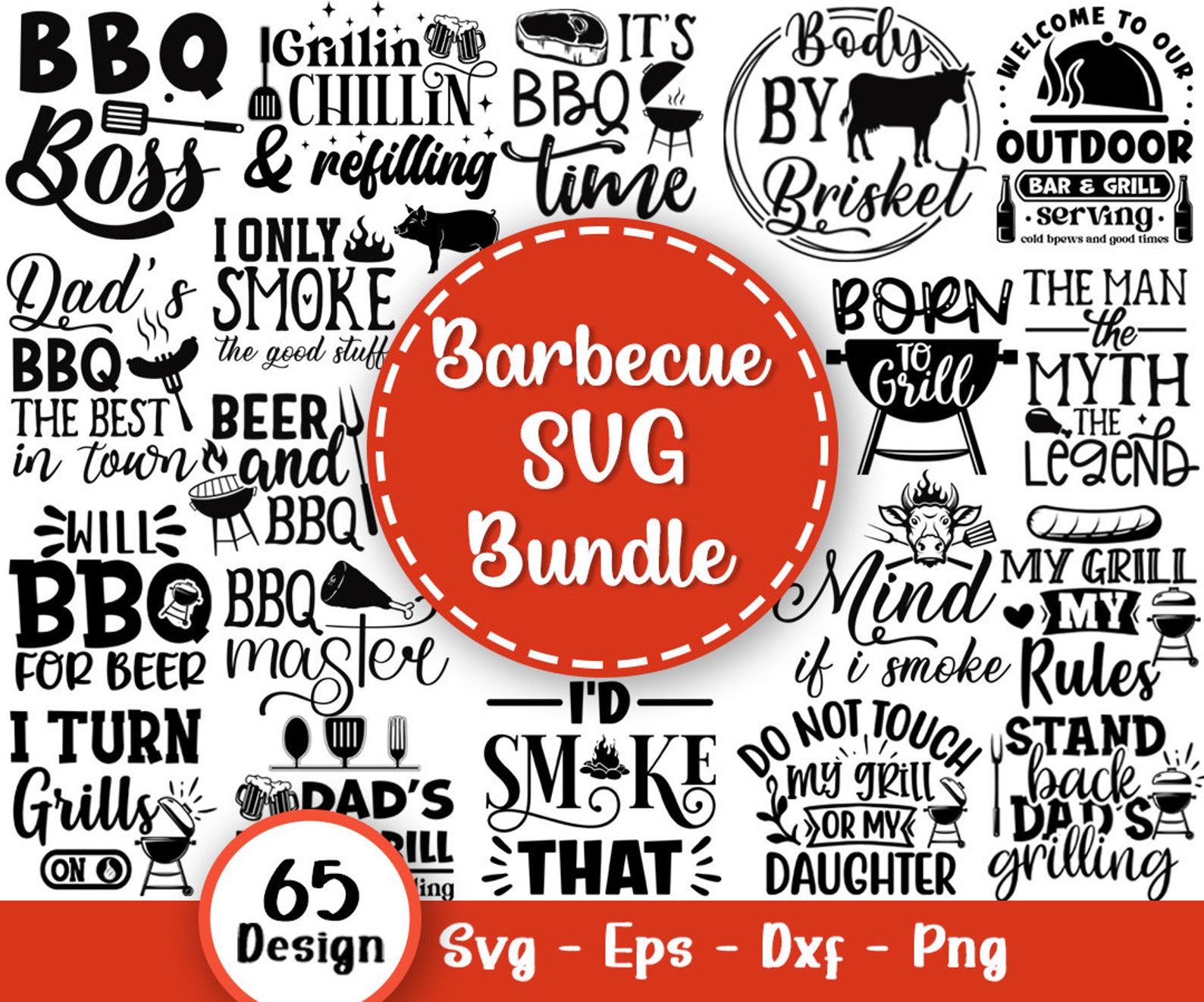 Barbecue Svg Bundle, BBQ Svg, Grilling Svg, Funny Apron Svg, Dad's Bar ...