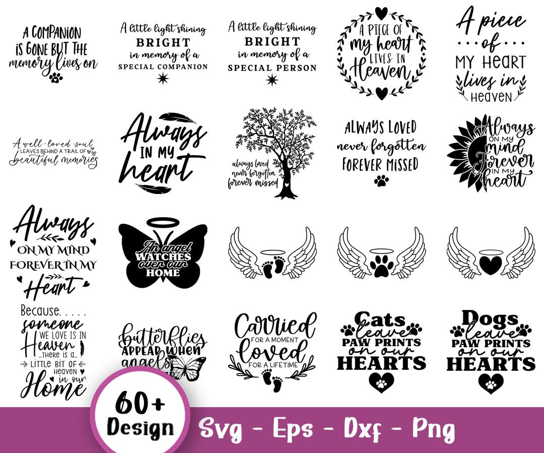 Memorial Candle Svg Bundle, Memorial Quotes Svg, Rest in Peace Svg ...