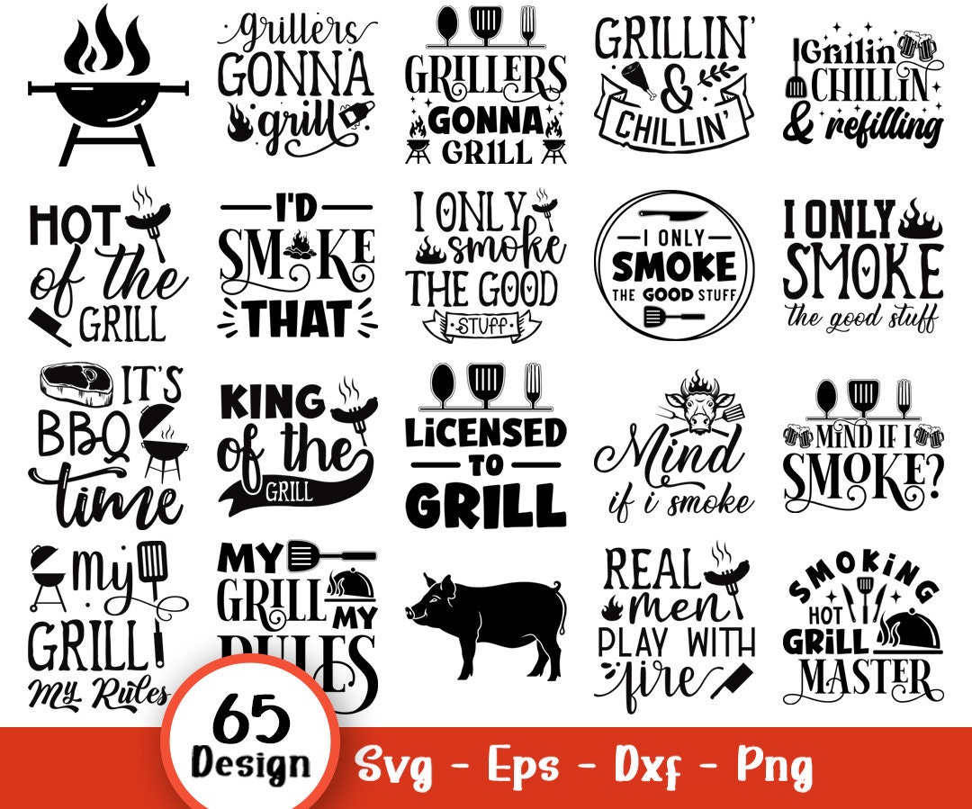 Barbecue Svg Bundle, BBQ Svg, Grilling Svg, Funny Apron Svg, Dad's Bar ...