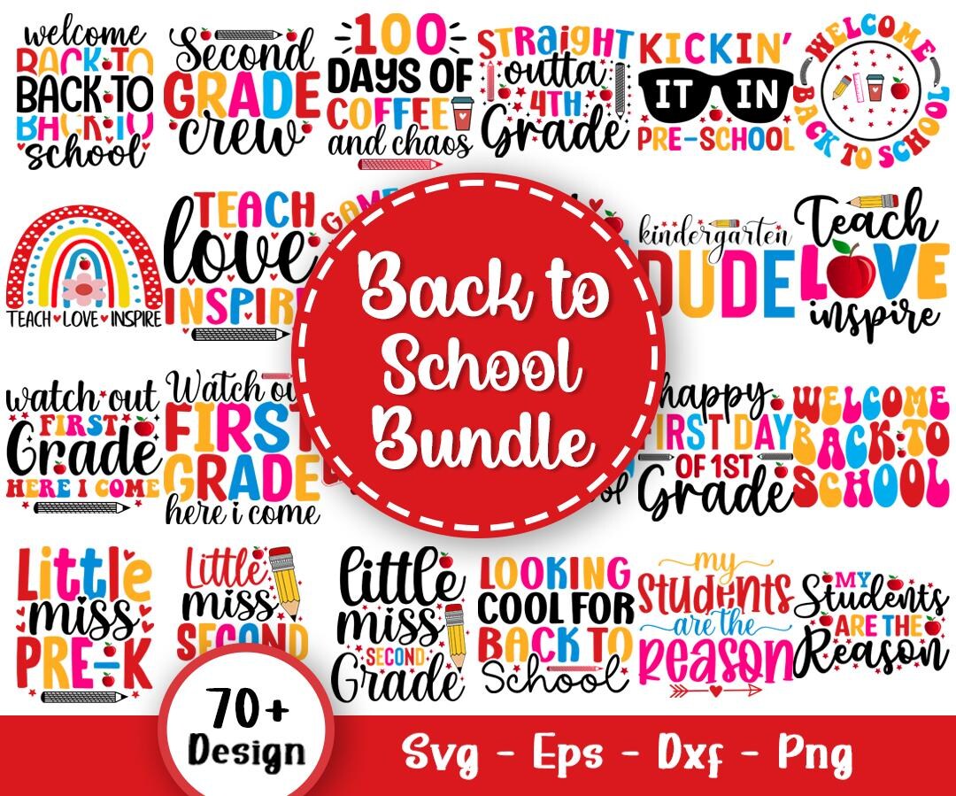 Back to School SVG Bundle, Teacher Svg, Teacher Quote Svg, Teacher ...